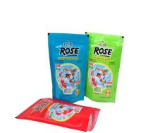 China Custom Printed Stand Up Aluminum Foil Pouch with Zipper Matte Finish 100x150mm for sale