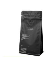 China Custom Printed Aluminum Foil Coffee Bean Bags Flat Bottom Gusset 5000pcs MOQ for sale