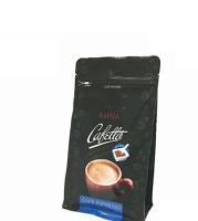 China Custom Printed Aluminum Foil Coffee Bean Bags Flat Bottom Gusset 5000pcs MOQ for sale