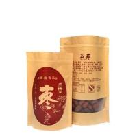 China Custom Kraft Paper Stand Up Pouches with Resealable Zipper for Spices 100mm x 150mm for sale