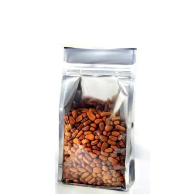 China Clear Aluminum Foil Stand Up Zipper Pouch with Side Gusset 20-200 Micron Custom Size for sale