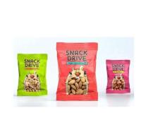 China Custom Logo Printed Nuts Plastic Zipper Packaging Bag with Tear Notch 20-200 Micron for sale