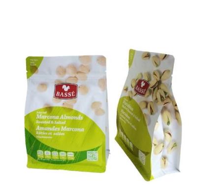 China Snack Food Package Custom Logo Printing Nuts Plastic Zipper Packaging Bag With Tear Notch for sale
