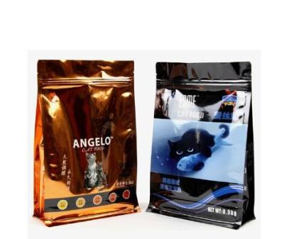 China Customized Side Gusset Pet Food Packaging Bag with Resealable Zip Lock 5kg for sale