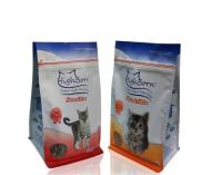 China Customized Side Gusset Pet Food Packaging Bag with Resealable Zip Lock 5kg for sale
