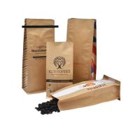 China Food Grade PET Side Gusset Zipper Bag 20-200 Micron Custom Logo for Coffee Packing for sale