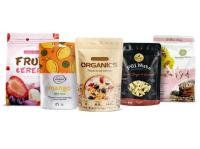 China Brown Kraft Paper Ziplock Bags with Bottom Gusset for Tea Coffee 100x200mm Custom Size for sale
