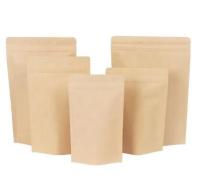 China Custom Printed Kraft Paper Resealable Bags for Food 20-200 Micron Thickness for sale