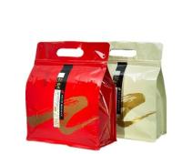 China Biodegradable Heat Seal Custom Print Aluminum Foil Plastic Empty Green Tea Bag with Hole 100x70mm for sale