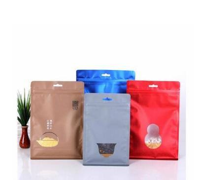 China Biodegradable Heat Seal Custom Print Aluminum Foil Plastic Empty Green Tea Bag with Hole 100x70mm for sale
