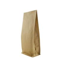 China Food Grade 1kg Brown Kraft Paper Flour Bags with Zipper Tear Notch Resealable Moisture Proof for sale