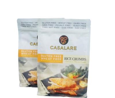 China Food Grade Flat Bottom Resealable Custom Printed Beef Jerky Packaging Bag 20-200 Micron for sale