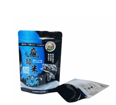 China Custom Printed PET Fish Feed Bags with Resealable Zipper 20-200 Micron Thickness for sale