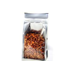 China Food Grade Transparent OPP BOPP Plastic Square Block Flat Bottom Pouch Bag with Zipper 100pcs for sale