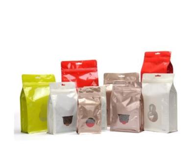 China Food Grade Aluminum Foil Stand Up Zipper Pouch 20-200 Micron Custom Size Resealable Packaging Bag for sale