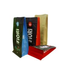 China Food Grade Transparent OPP BOPP Plastic Square Block Flat Bottom Pouch Bag with Zipper 100pcs for sale