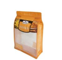 China Food Grade Transparent OPP BOPP Plastic Square Block Flat Bottom Pouch Bag with Zipper 100pcs for sale