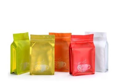 China Custom Aluminum Foil Stand Up Pouch with Zipper for Herbal Tea Food Packaging 100pcs for sale