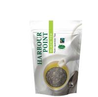 China Custom Aluminum Foil Stand Up Pouch with Zipper for Herbal Tea Food Packaging 100pcs for sale