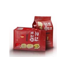 China Custom Laminated Flat Bottom Zip Lock Food Packaging Bags for Snack Jujube 20-200 Micron for sale