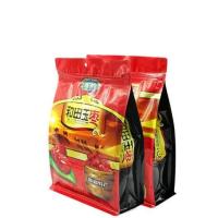 China Custom Laminated Flat Bottom Zip Lock Food Packaging Bags for Snack Jujube 20-200 Micron for sale