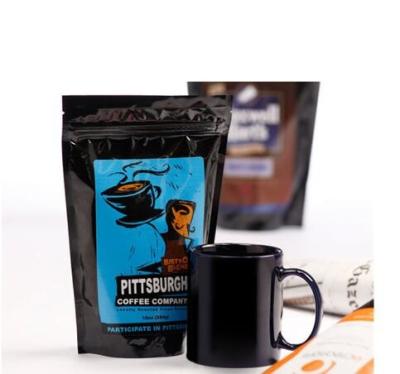 China Customoized Full Printed aluminum foil drip coffee Plastic Zipper Bag with valve for sale