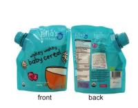 China Custom Printed 200ml Reusable Baby Food Spout Pouch Liquid Water Doypack FDA Approved for sale