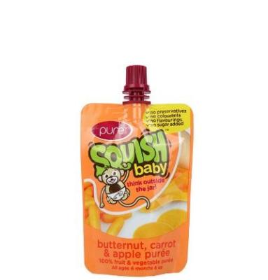 China Customized High Barrier Reusable Food Pouch with Spout for Baby BPA Free 10000pcs MOQ for sale