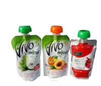 China Custom Stand Up Food Grade Aluminum Foil Spout Pouch for Juice 10000pcs MOQ for sale