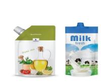 China Biodegradable Stand Up Spout Pouch Custom Size Printed Plastic for Baby Food Beverage Packaging for sale