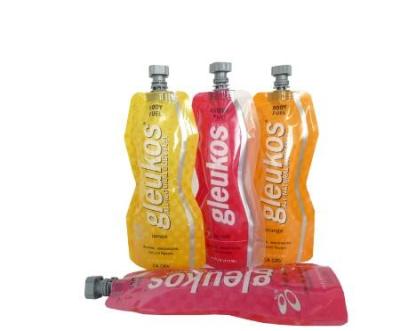 China Custom Printing Stand Up 500Ml Reusable Plastic Spout Bag for Jucie Packing for sale