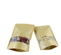 China Custom 100g Kraft Paper Coffee Bag with Resealable Zipper and Valve Stand Up Pouch for sale