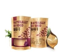 China Custom Printed Kraft Paper Quad Seal Foil Lined Zipper Lock Bag 20-200 Micron Thickness for sale