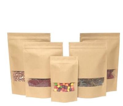 China Aluminum Foil Stand Up Zipper Coffee Packaging Bag Kraft Paper Body 10000 Pieces MOQ for sale