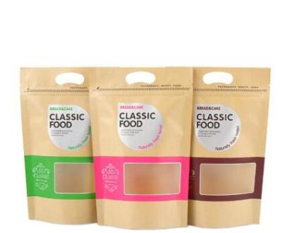 China Food Grade Kraft Paper Zipper Bag with Aluminum Foil Lining for Tea Leaves Packaging Custom Size 20-200 Micron for sale