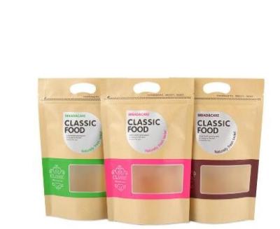China Foil Lined Kraft Paper Coffee Bean Bags with Zipper 100x150mm Heat Seal Resealable Pouch for sale