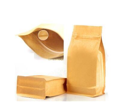 China Custom Printed Food Grade Kraft Zipper Bag 20-200 Micron for Popcorn Packaging for sale