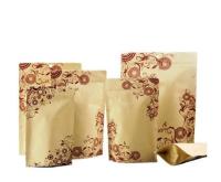 China Custom Kraft Paper Bag with Clear Window and Zipper Eco-Friendly Food Grade Packaging 10000pcs MOQ for sale