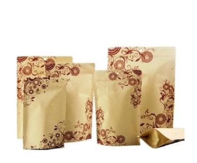 China Custom Kraft Paper Bag with Clear Window and Zipper Eco-Friendly Food Grade Packaging 10000pcs MOQ for sale