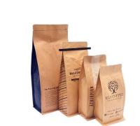 China Custom Kraft Paper Stand Up Pouch with Zipper Food Packaging 10000pcs MOQ for sale