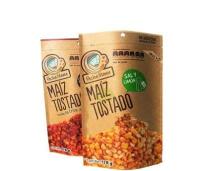 China Custom Stand Up Kraft Paper Bags High Barrier Resealable Food Grade 10000 Pieces MOQ for sale