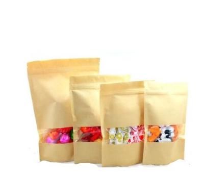 China Stand Up Aluminum Foil Kraft Bag with Valve and Tear Notch for Coffee Tea Nuts Resealable 10000 Pieces MOQ for sale