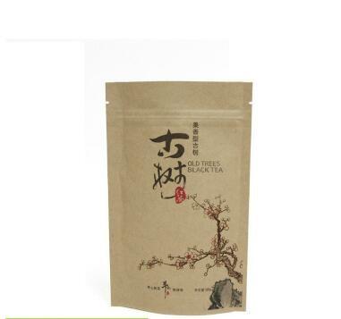 China Aluminum Foil Stand Up Zipper Coffee Packaging Bag Kraft Paper 10000 Pieces MOQ Custom Size for sale
