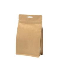 China Food Grade Kraft Paper Zipper Lock Packaging Bags Custom Size 20-200 Micron for sale