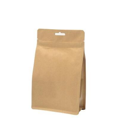 China Food Grade Kraft Paper Zipper Lock Packaging Bags Custom Size 20-200 Micron for sale