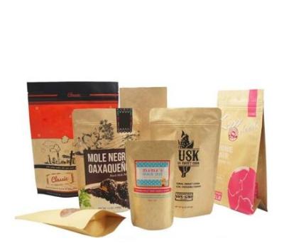 China Custom Printed Food Grade Kraft Paper Bags for Flour Packaging 1 Kg Moisture Proof for sale