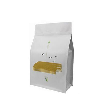 China Custom Food Grade Kraft Paper Stand Up Pouch with Side Gusset 10000pcs MOQ for sale