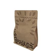China White Kraft Paper Stand Up Pouch with Clear Window and Zipper 100mm x 150mm for sale