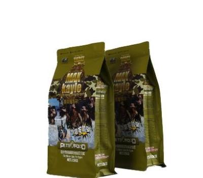 China Custom Flat Bottom Aluminum Foil Stand Up Pouch for Dried Snack Food Grade Packaging 20-200 Micron for sale
