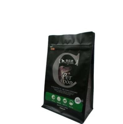 China Custom Flat Bottom Dog Food Packaging Bags Aluminum Foil PET PE 20-200 Micron for sale